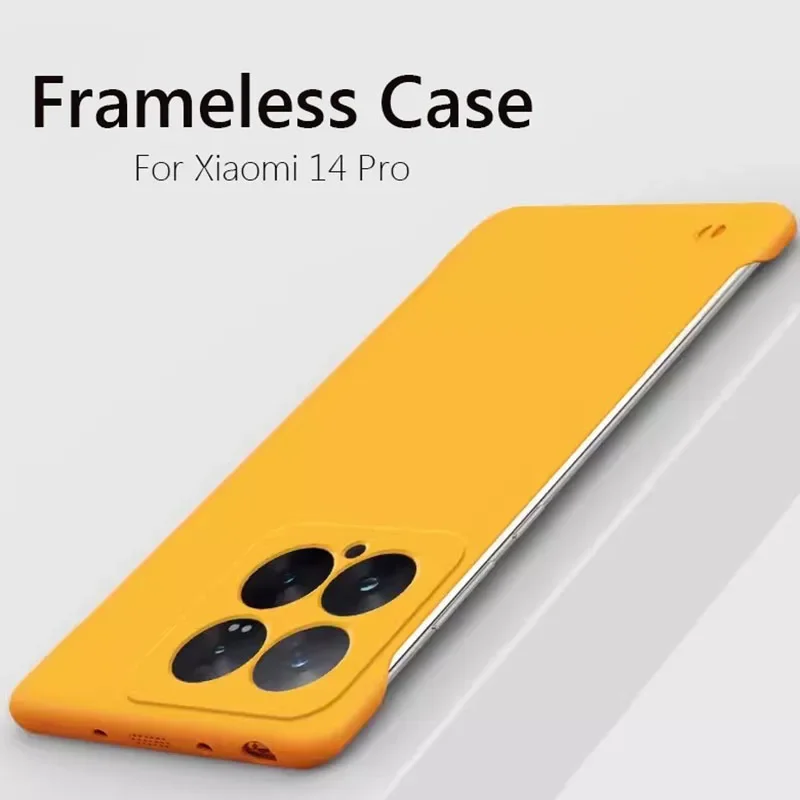 Frameless-Slim-Matte-Hard-PC-Back-Cover-Case-For-Xiaomi-14-Pro-Xiaomi14 ...