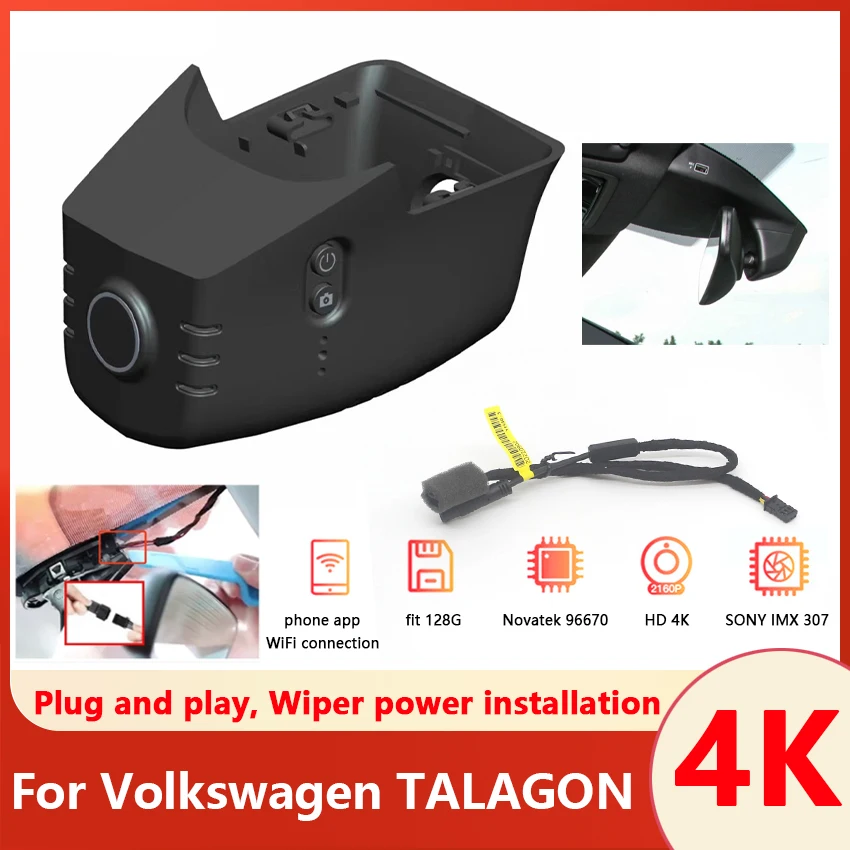 New-4K-Plug-and-play-Car-DVR-Video-Recorder-Dash-Cam-Camera-High ...