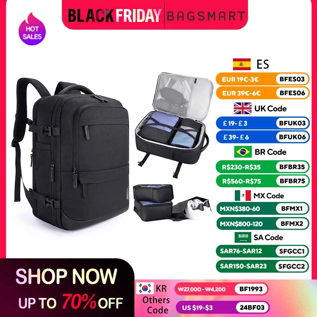 BAGSMART-Suitcase-Travel-Backpack-for-Easyjet-Cabin-Bag-45x36x20-Men-s ...