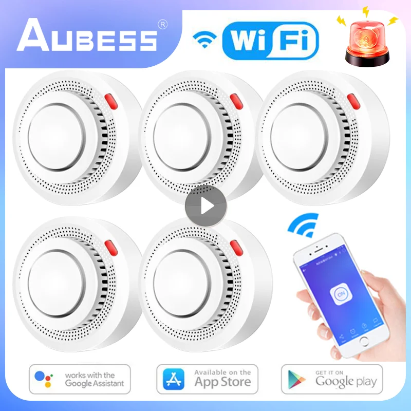 Tuya-Smart-Wifi-Smoke-Detector-Sensor-Wireless-Fire-Security-Protection-Alarm-Sensor-Work-With ...