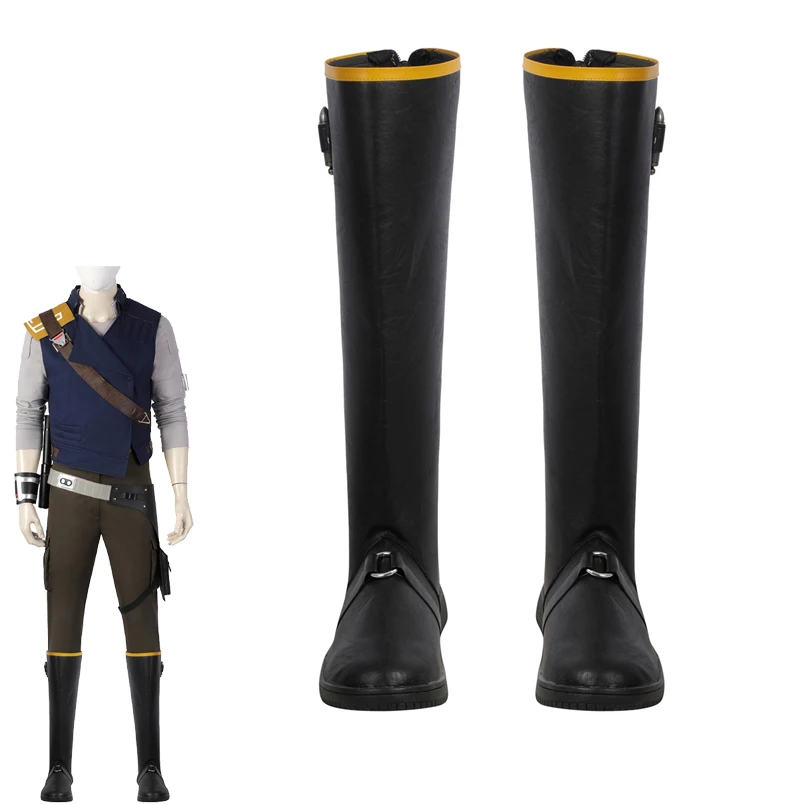 Halloween Carnival Superhero Survivor Cal Kestis Cosplay Boots Hero ...