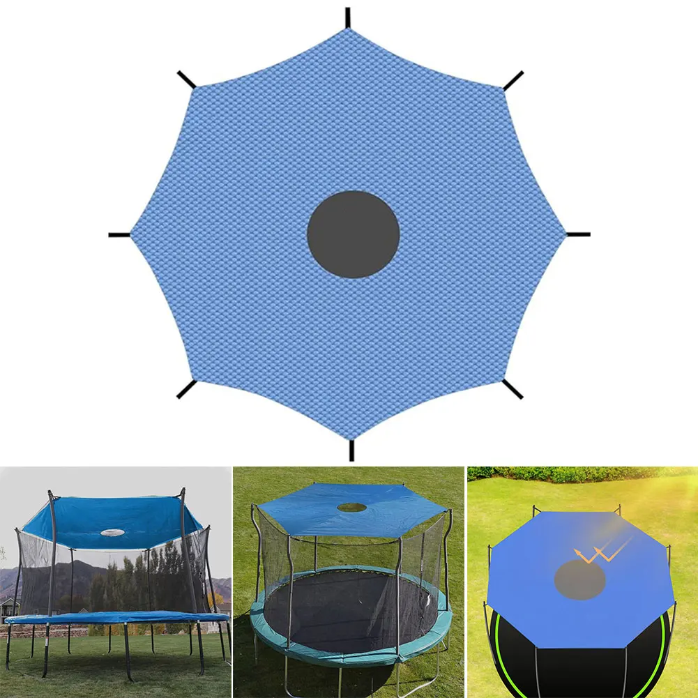 10/12/14ft Outdoor Trampoline Cover Sun Protection Trampolines Sunshade ...