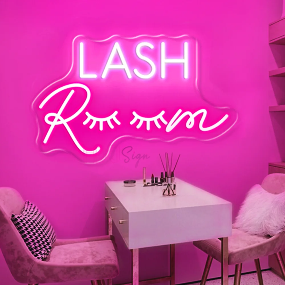 LED-Neon-Sign-Lights-LASH-Room-Decoration-Wall-Art-Neon-Light-Beauty ...