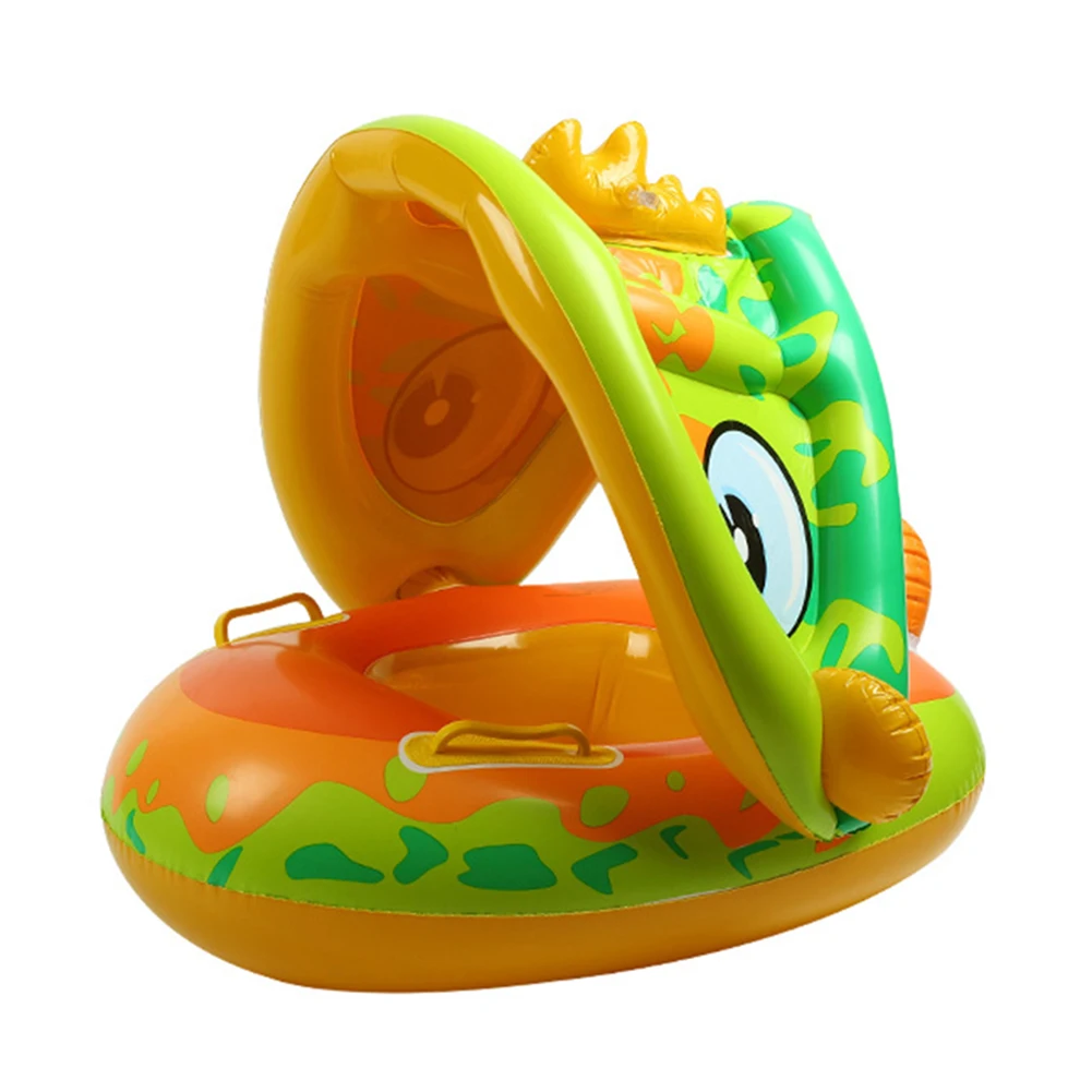 PVC-Swimming-Lifebelt-Ring-Smooth-with-Sun-Shade-Swimming-Pool-Floaters ...