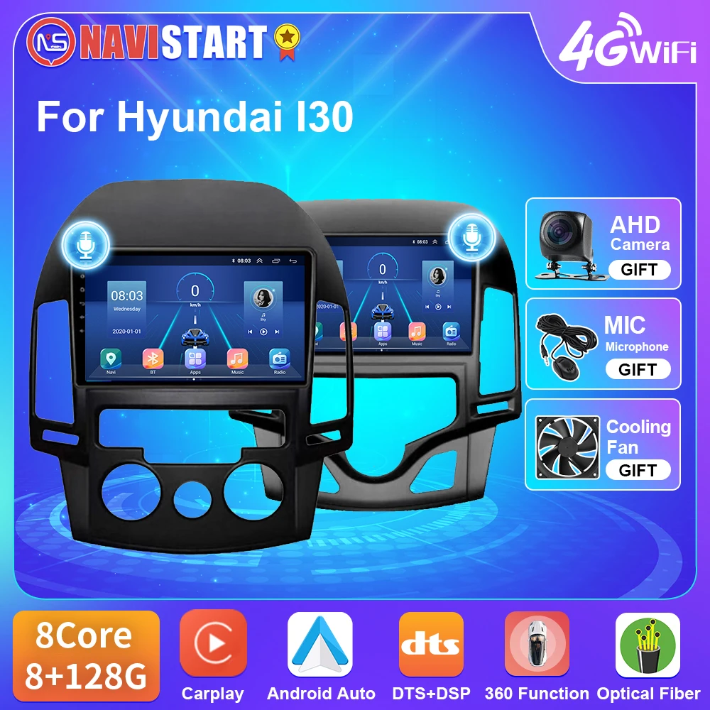 NAVISTART-T5-For-Hyundai-I30-2006-2012-Car-Radio-4G-WIFI-Android-Auto ...