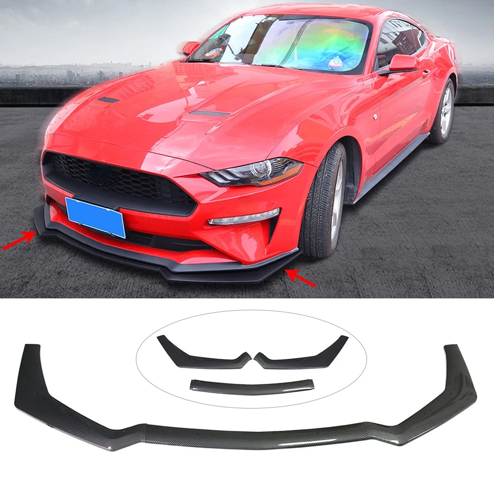 LAICY-For-Mustang-2018-2020-GT-Style-Car-Front-Bumper-Lip-Body-Kit ...