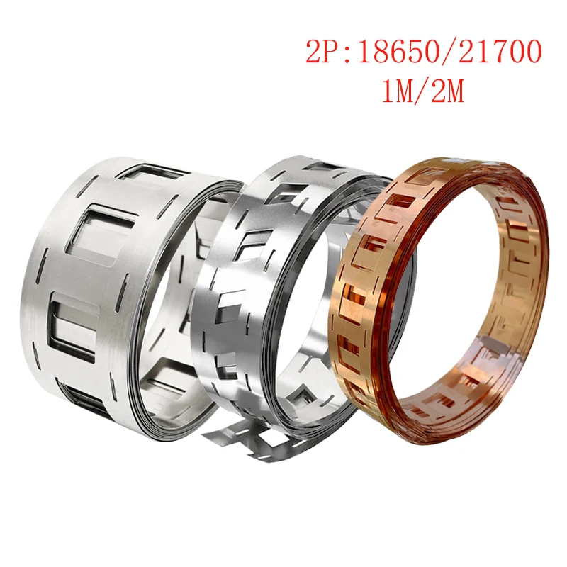 1M/2M 0.15x27mm 2P Nickel Plated Steel Lithium Battery 18650/21700 ...