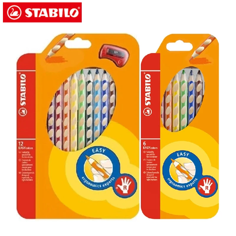 Stabilo Color Pencil Set 332 Easy Grip Thick Triangle Pole Correction ...