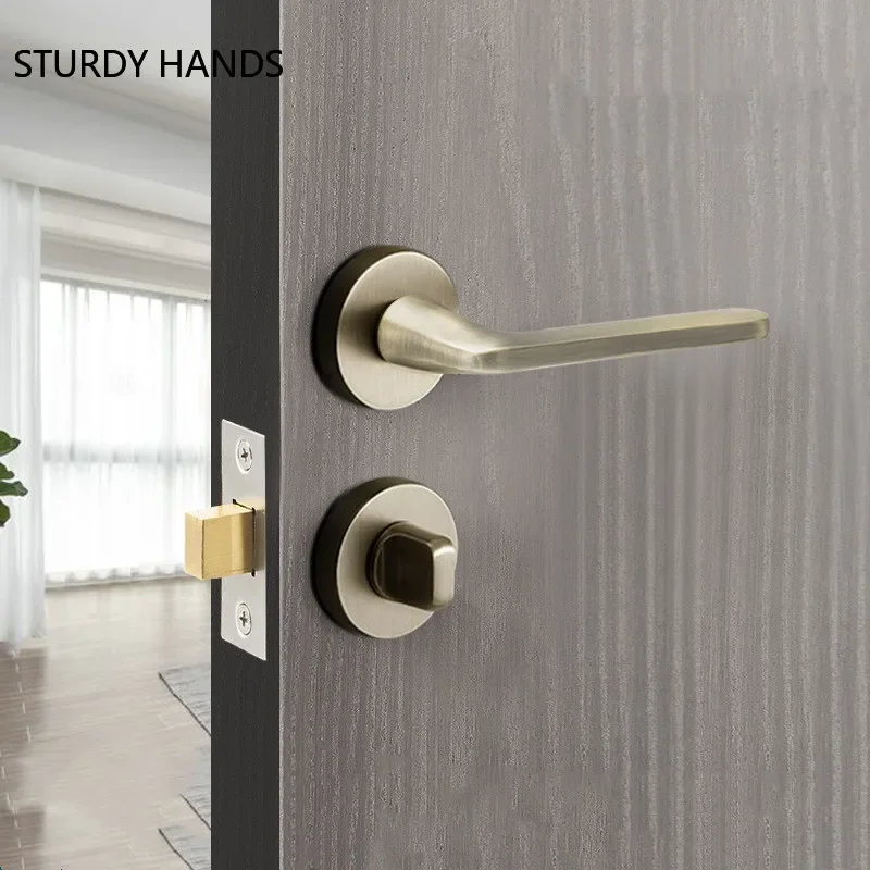 Single-sided-Handle-Zinc-Alloy-Invisible-Door-Lock-Bathroom-Single ...