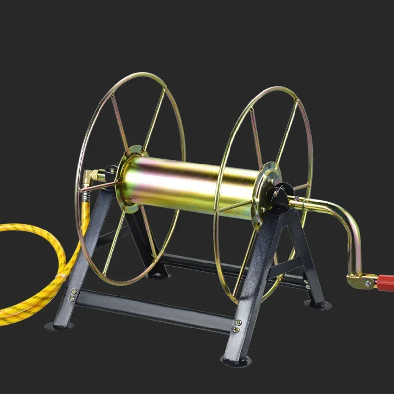 Heavy-Duty-Metal-Hose-Reel-Portable-Garden-Irrigation-Systems-Holder ...