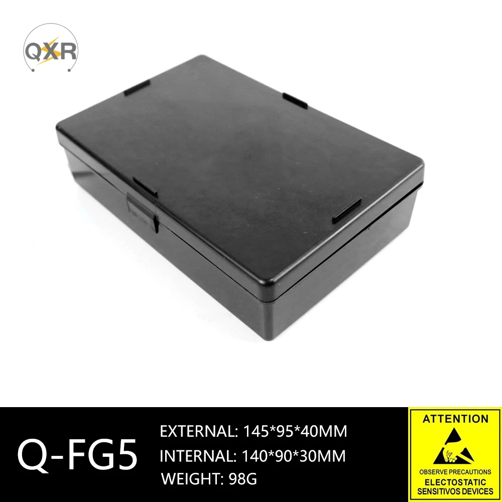QXR FG05 Resistors Storage Tool Box ESD Box Flap Small Black Antistatic ...