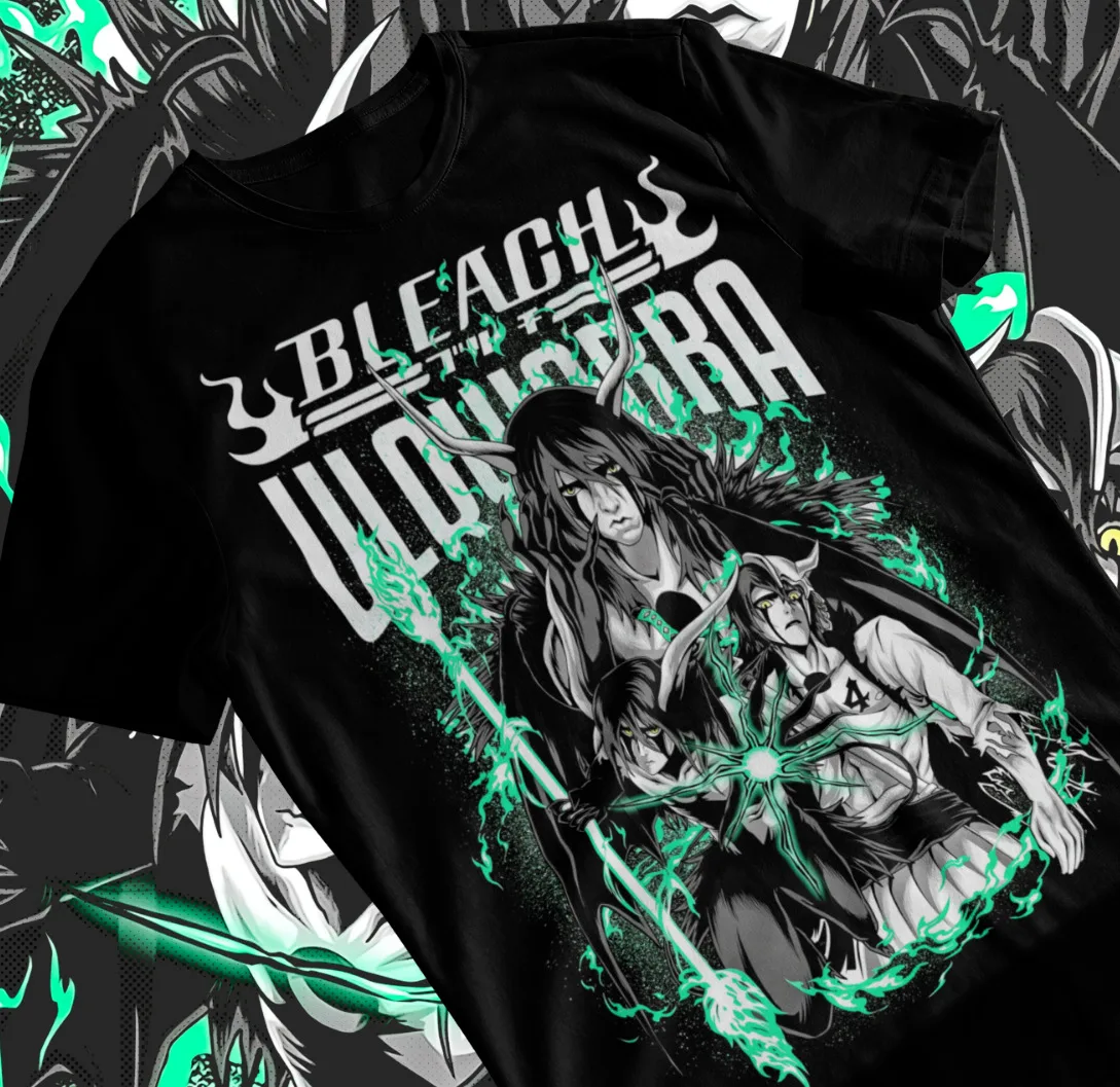 Anime-BLEACH-Ulquiorra-Cifer-Ichigo-Kurosaki-Manga-Anime-Shirt-Unisex ...
