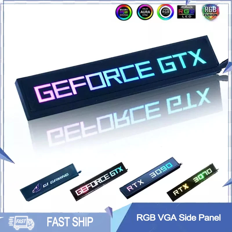Diy Rgb Vga Side Panel Rtx3090 3080 3070 Graphics Card Gpu Backplate ...