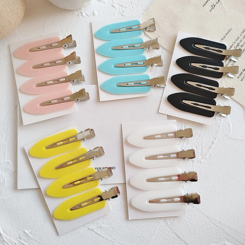 4PCS-LOT-Women-Hair-Clips-Side-Bangs-Fix-Fringe-Barrette-Makeup-Tools ...