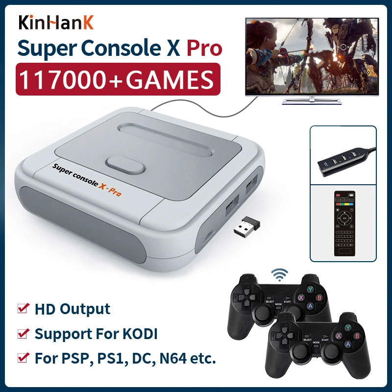 Super Console X Pro S905x Hd Wifi Output Mini Tv Video Game Player For ...