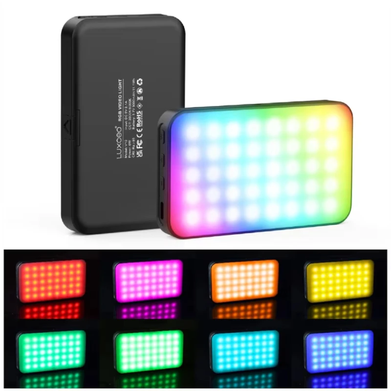 LUXCEO-V10-RGB-LED-Video-Panel-Light-Rechargable-Full-Color-Dimmable ...