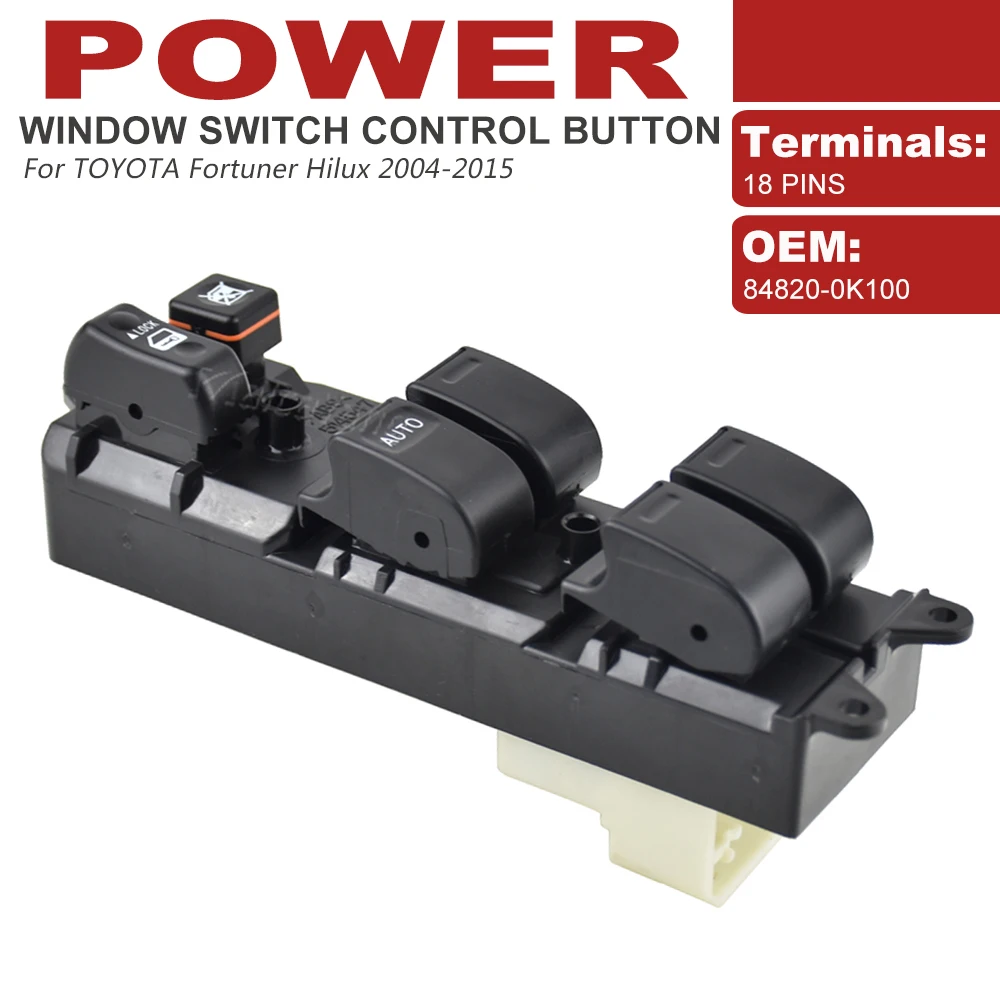 84820-0K100 Electric Master Power Window Switch FOR TOYOTA FORTUNER ...