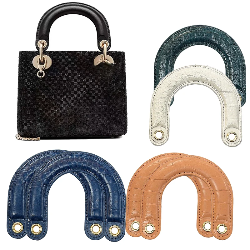 Woven-bag-accessories-U-shaped-bag-with-handle-bag-handle-Curved-PU-bag ...