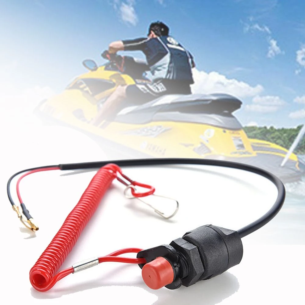 Motorboat Motorcycle Accessories Safety Tether Lanyard Engine Motor ...