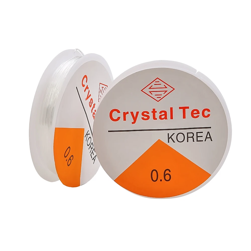 0.6mm 1Roll Transparent Elastic String Crystal Line Beading Cord Wire ...