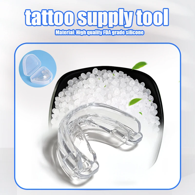 10/20permanent Tattoo Floating Lip Mouth Guard Tooth Socket With Case ...