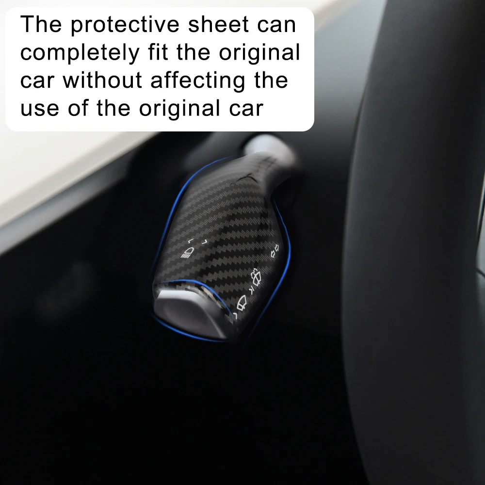 Car Column Shift Knob Cover Decor For Tesla Model 3 Y Armor Steering ...
