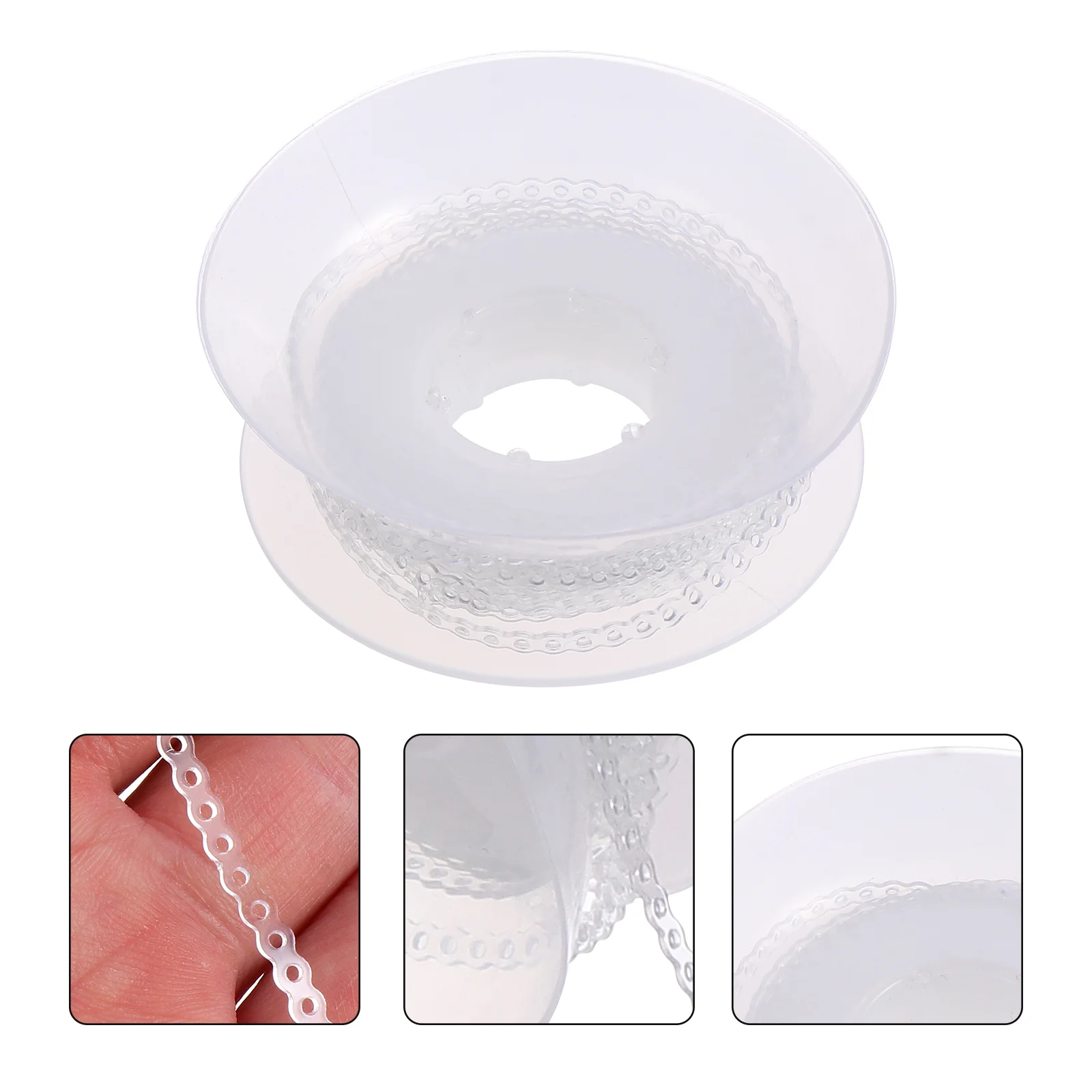 1Pc Teeth Chain Clear Elastic Elastomeric Continuous Brace Orthodontic ...