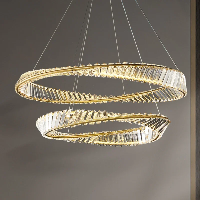 Modern-Luxury-Gold-LED-Crystal-Pendant-Lights-Living-Dining-Room ...