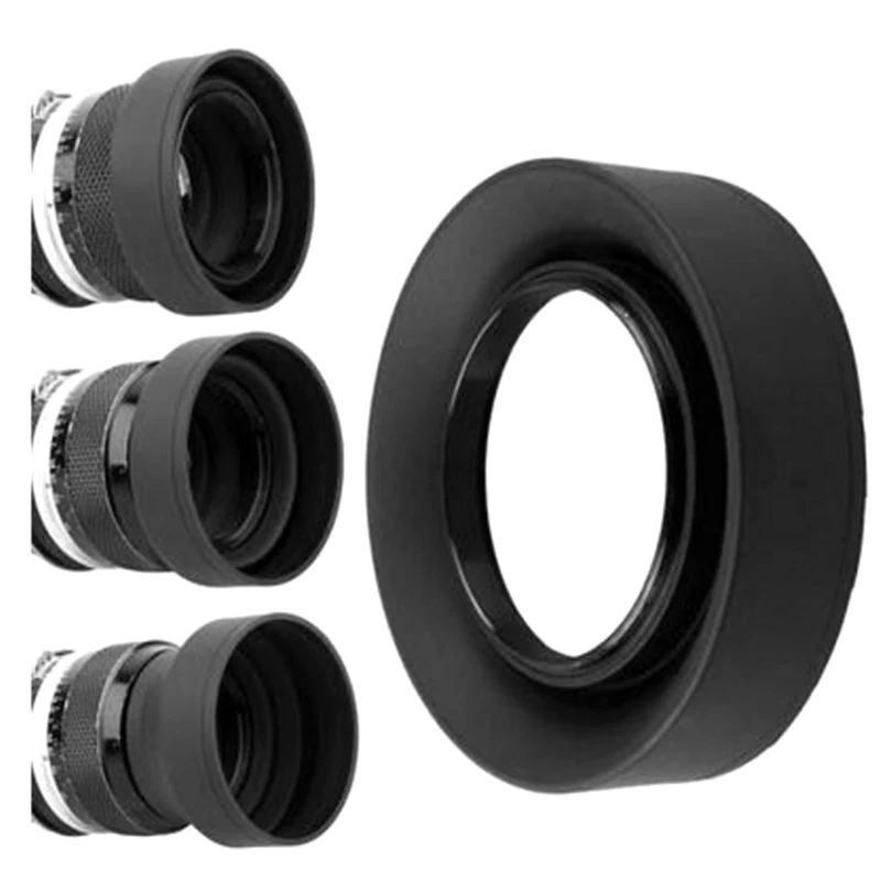 Universal-3-Stage-Collapsible-3in1-Rubber-Foldable-Lens-Hood-49mm-52mm ...