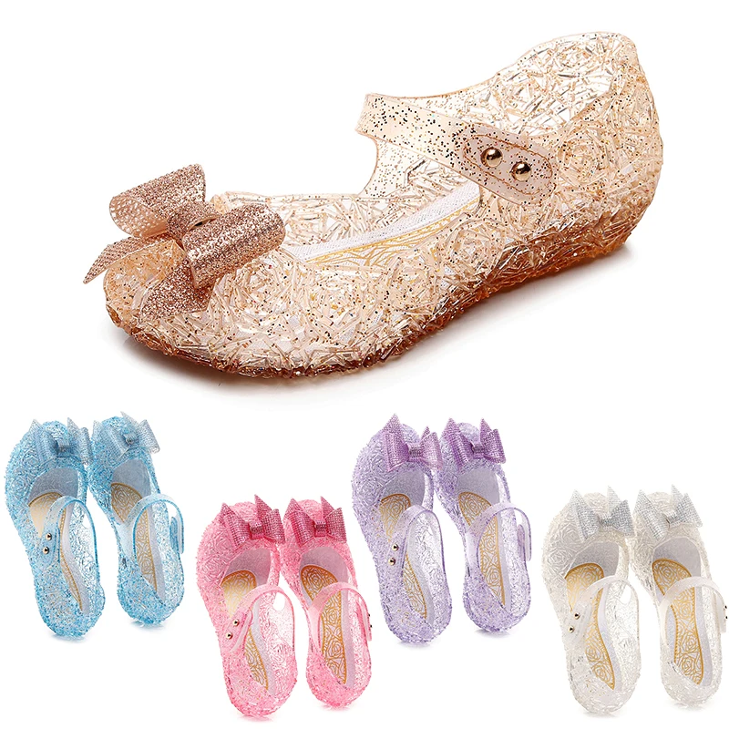 Hot Fantasia Bow Hollow Princess Shoes for Girls Christmas Halloween ...