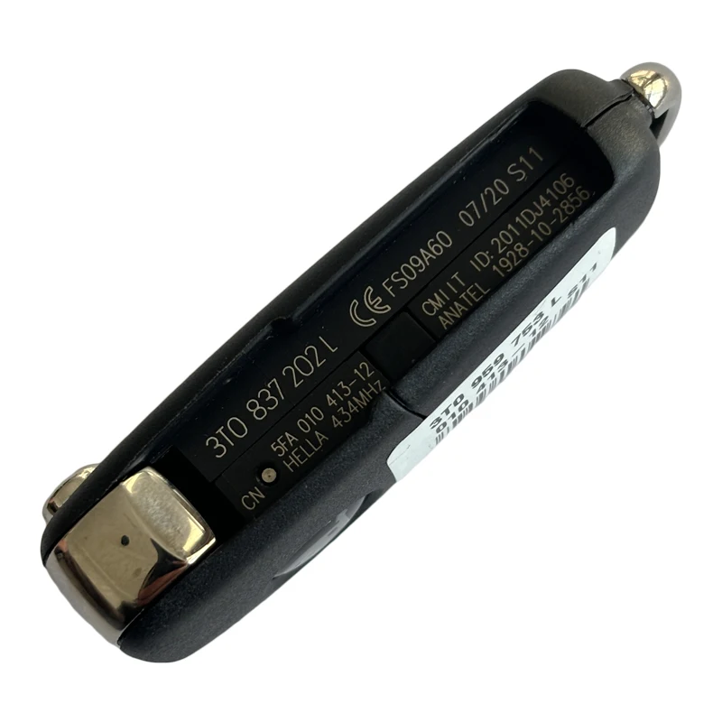 Para VW Skoda llave remota 3 botones 433MHz ID48 Chip PRO parte 3T0 837 ...