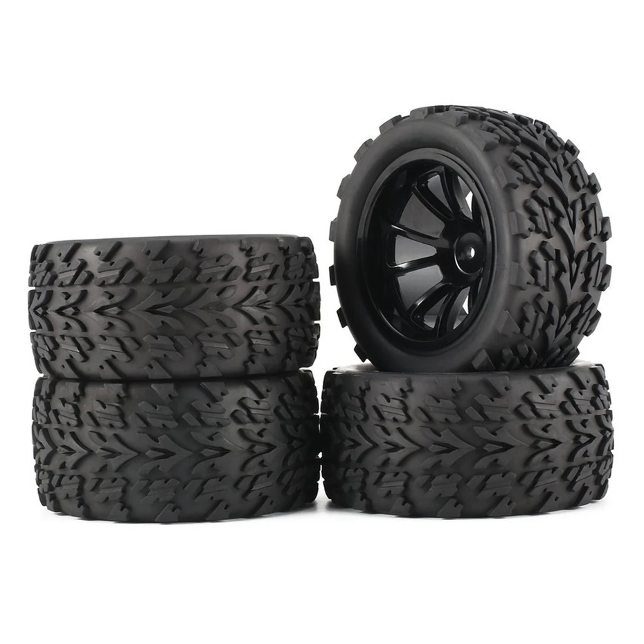 120MM 1/10 RC Monster Truck Buggy Tire Tyre Wheel Foam Inserts 12mm Hex ...
