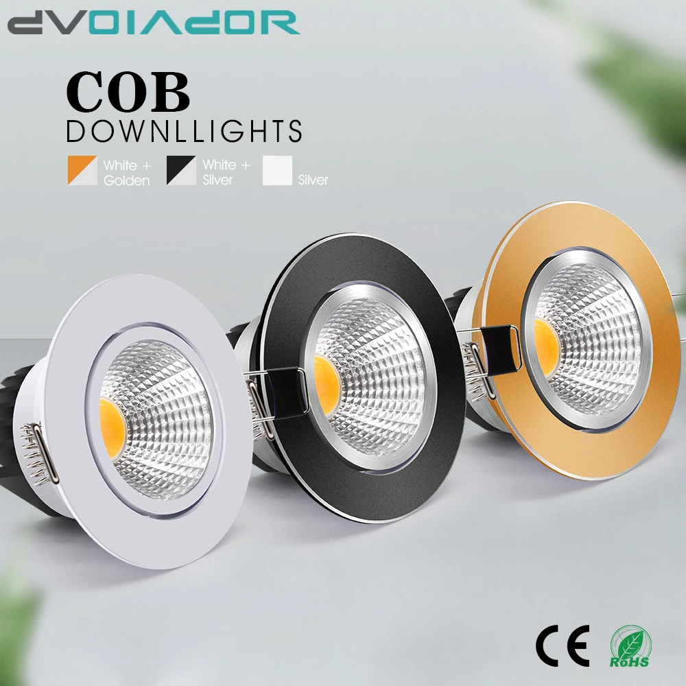 High CRI 90Ra Round LED Downlights Dimmable 6W 9W 12W 15W Ceiling ...