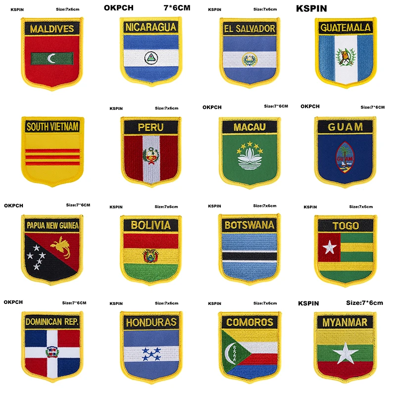 National-Flag-flag-Embroidery-Patch-Badge-Guatemala-Comoros-Bolivia ...