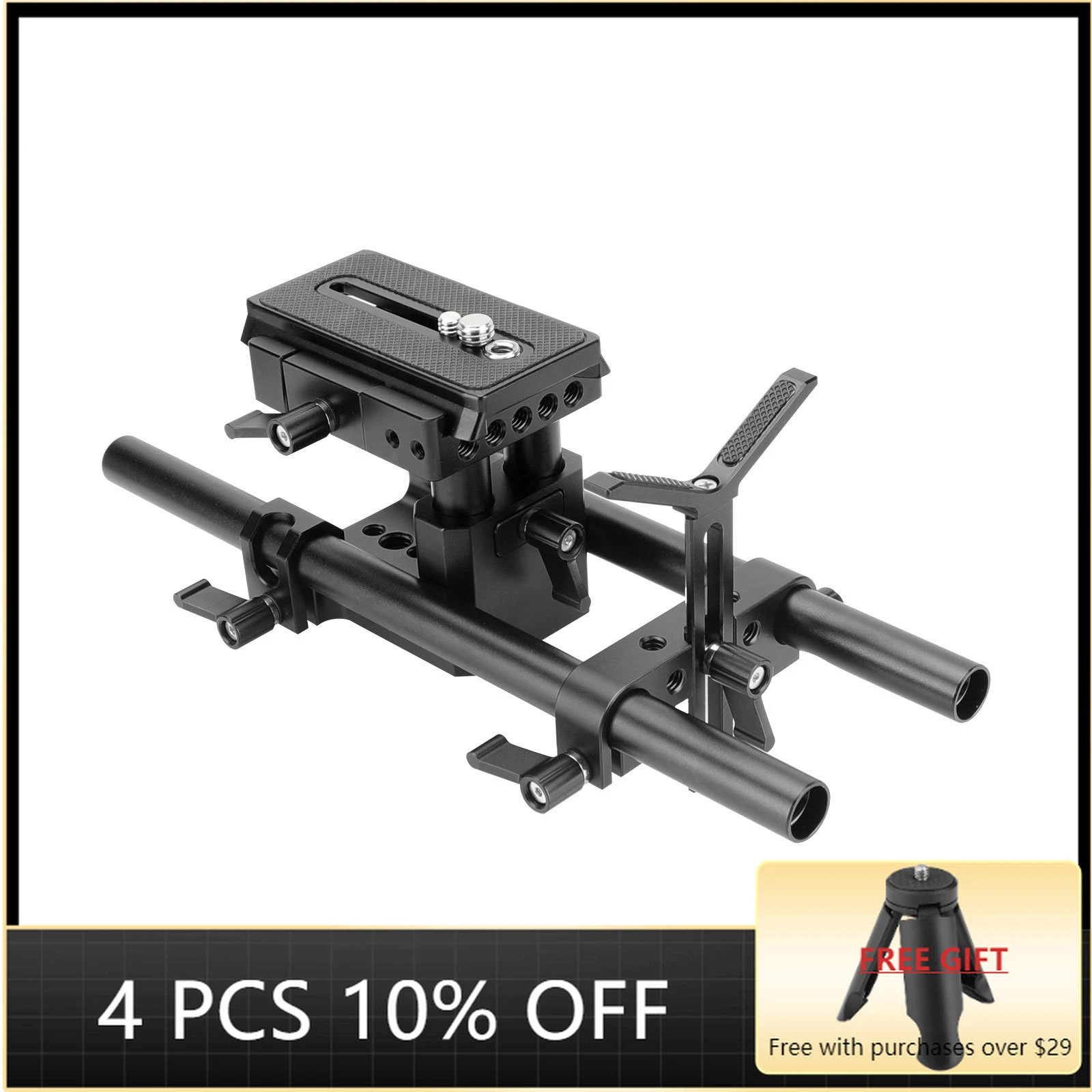 SZRIG Camera Mounting Plate Pro DSLR Shoulder Mount Support Rig Kit ...