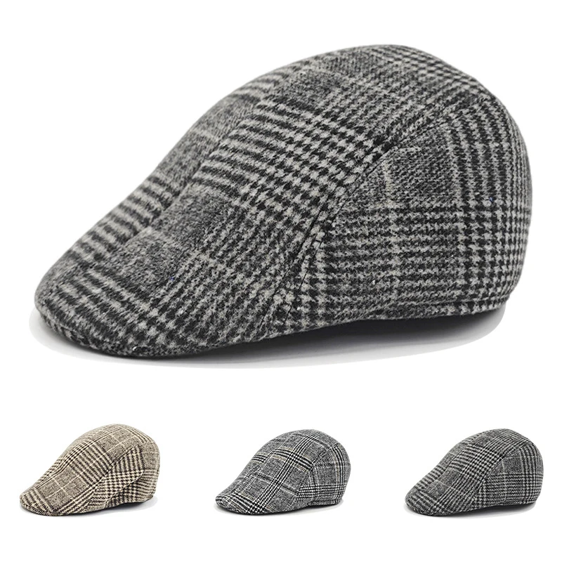 New middle-aged and elderly forward cap winter elderly warm duck tongue ...