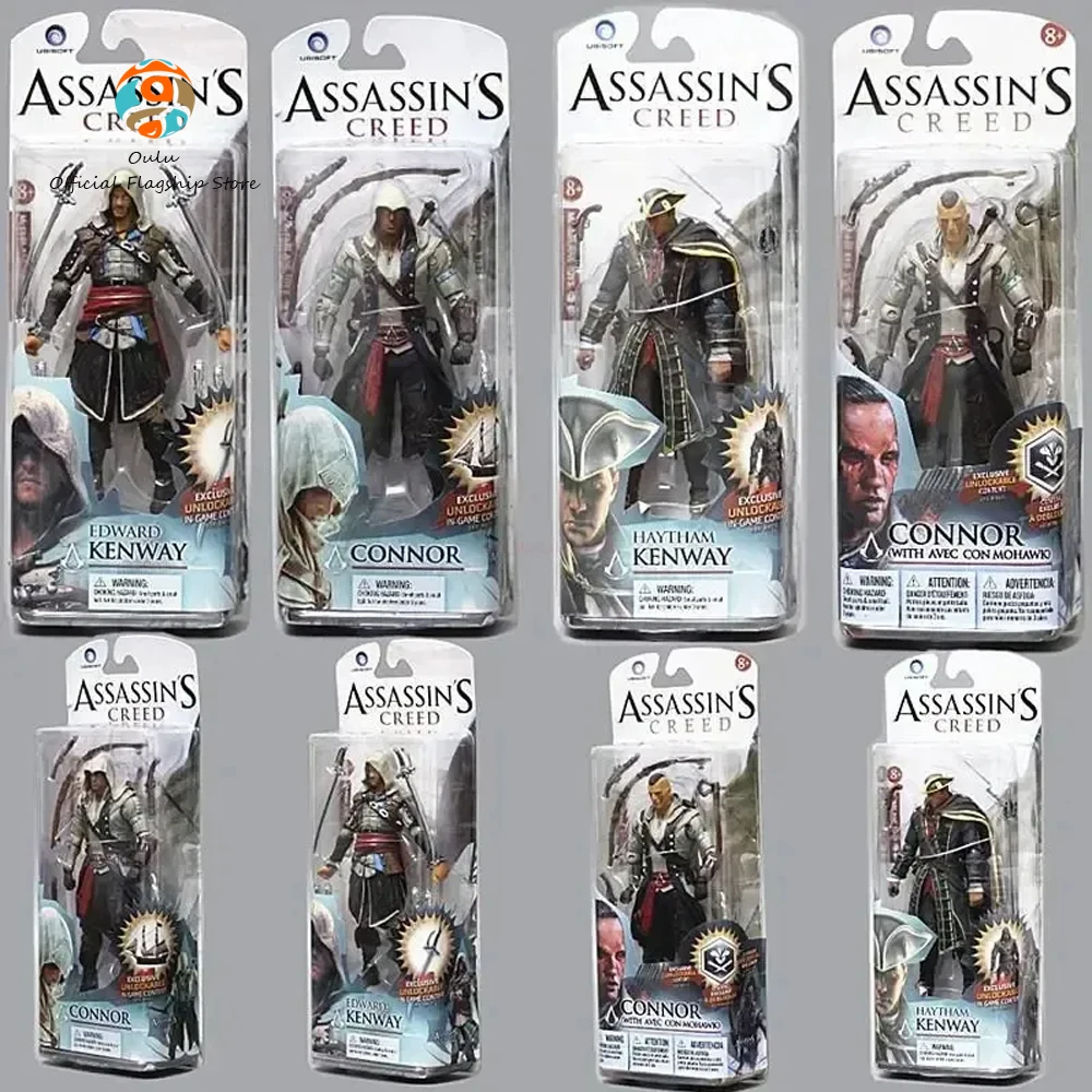Assassin-Creed-Game-Anime-Figure-Toys-Connor-Ezio-Figuras-Presidence-A ...