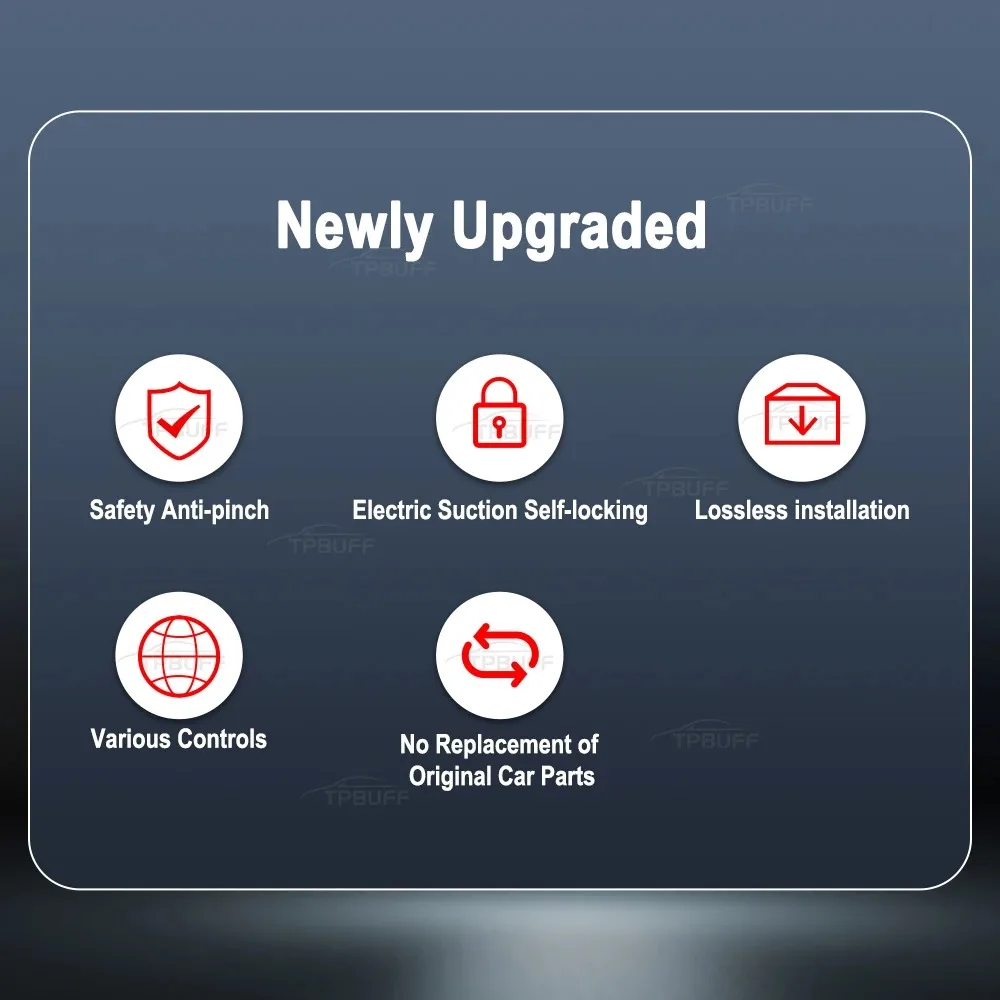 For Tesla Model Y Car Frunk Soft Closing Lock Front Trunk Auto Close ...