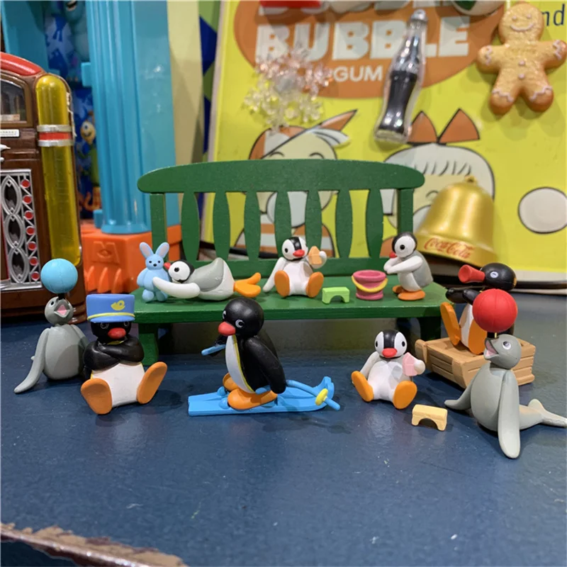9pcs-4-6cm-cartoon-Animal-pingu-action-figure-doll-PVC-kids-collection ...