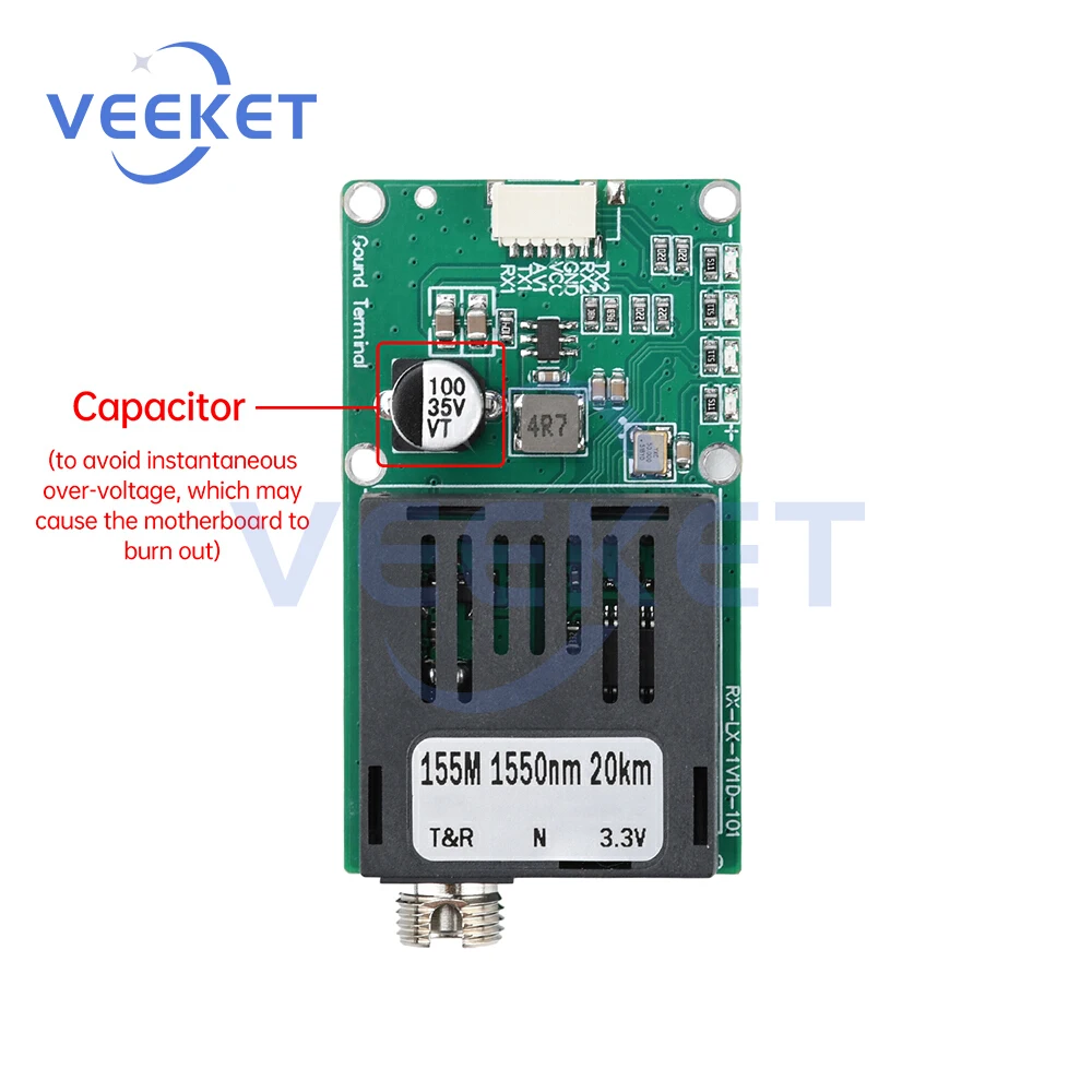 DC 5.5-26V TTL Optical Transceiver Module optical terminal equipment ...