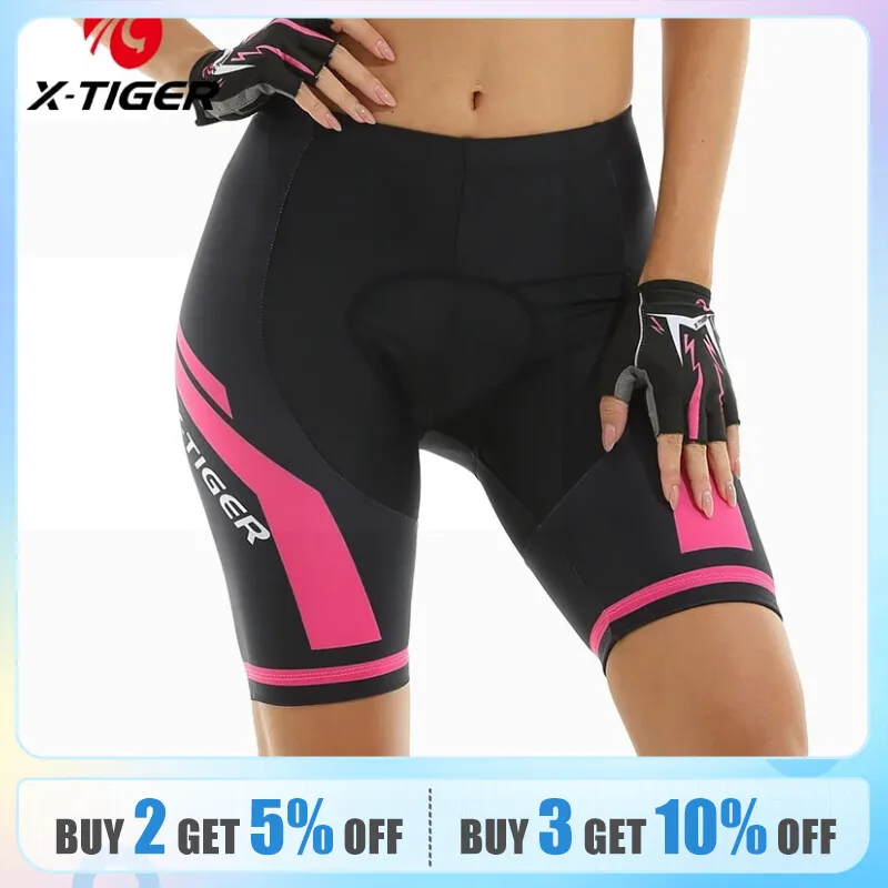 X-TIGER-Women-Cycling-Shorts-3D-Gel-Padded-Shockproof-MTB-Mountian-Bicycle-Shorts-Road-Racing ...