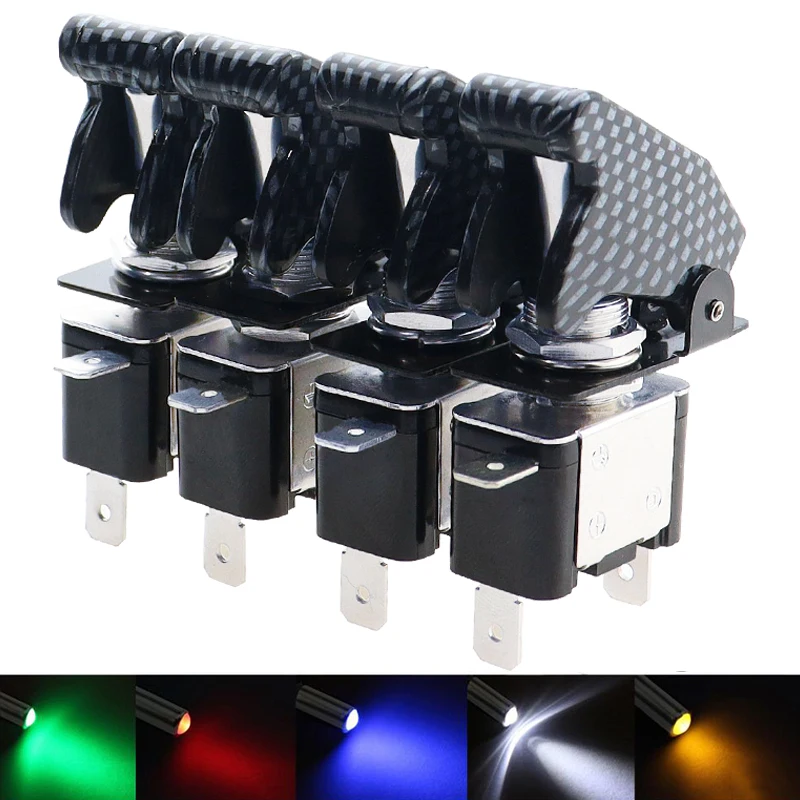 New-20A-12V-LED-toggle-switch-Illuminated-Toggle-Switch-Control-ON-OFF ...