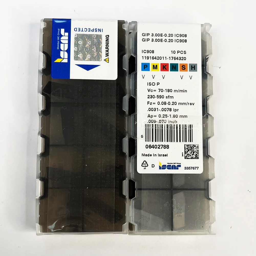 HUAZHICHUN-10pcs-GIP-3-00E-0-20-IC908-Aluminum-Insert-External-Grooving ...