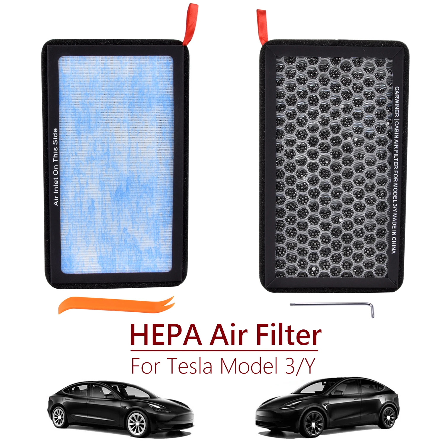 New-Arrival-Filtration-Activated-Carbon-Filter-Fit-For-Tesla-Model-3-Y ...