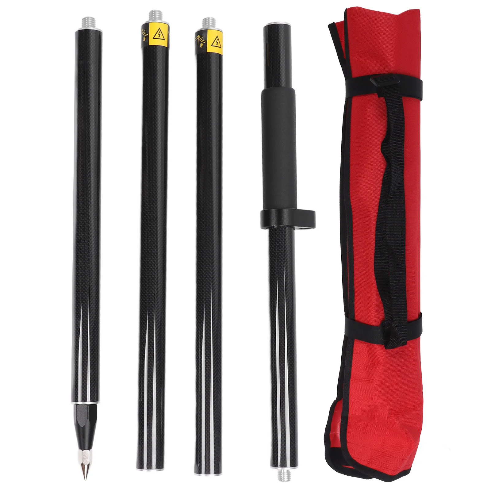 2-Meter-4-Section-Detachable-Survey-Prism-Pole-RTK-GPS-Carbon-Fibre ...