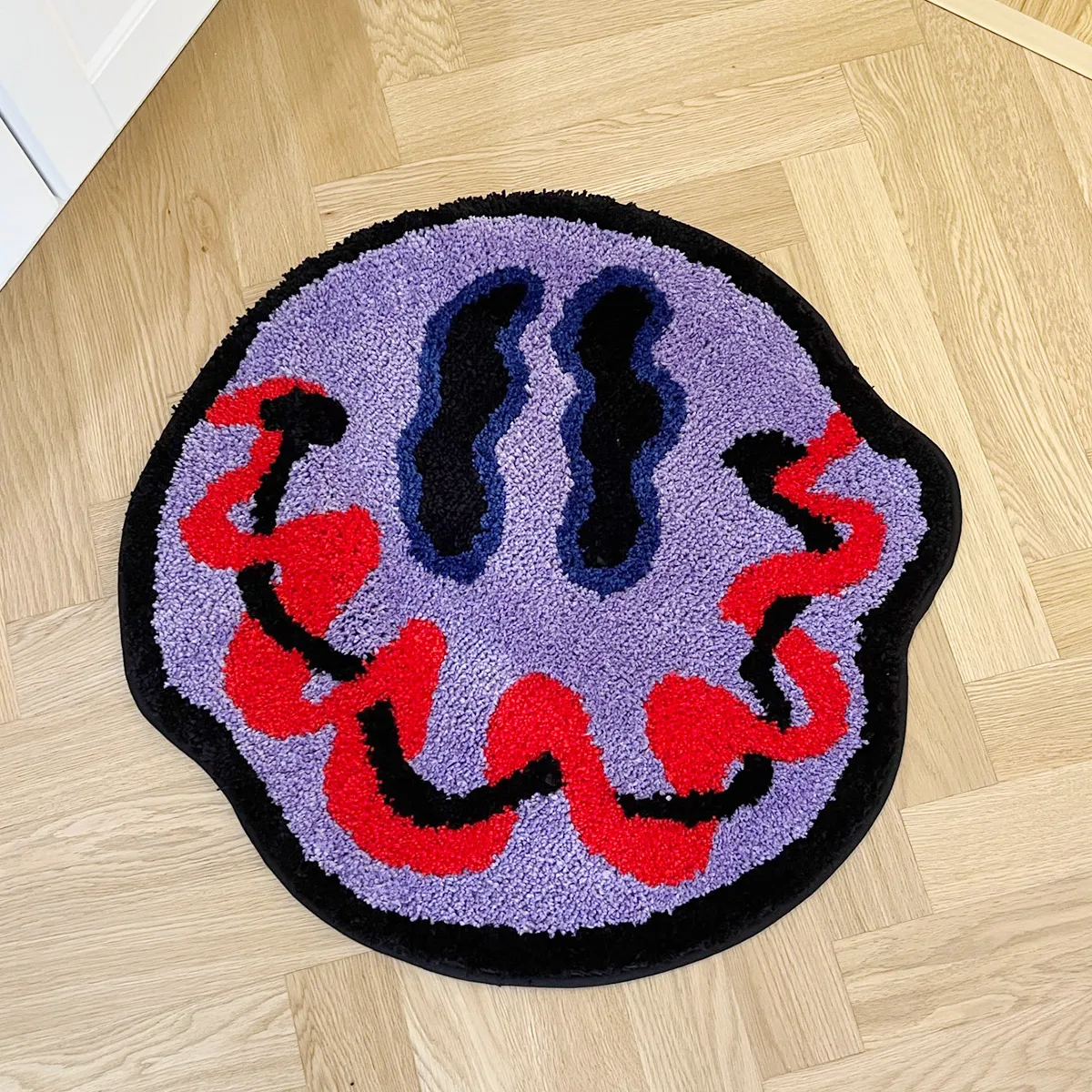 Tufted-Trippy-Smiling-Face-Rug-Handmade-Carpet-Custom-Rug-for-Home ...
