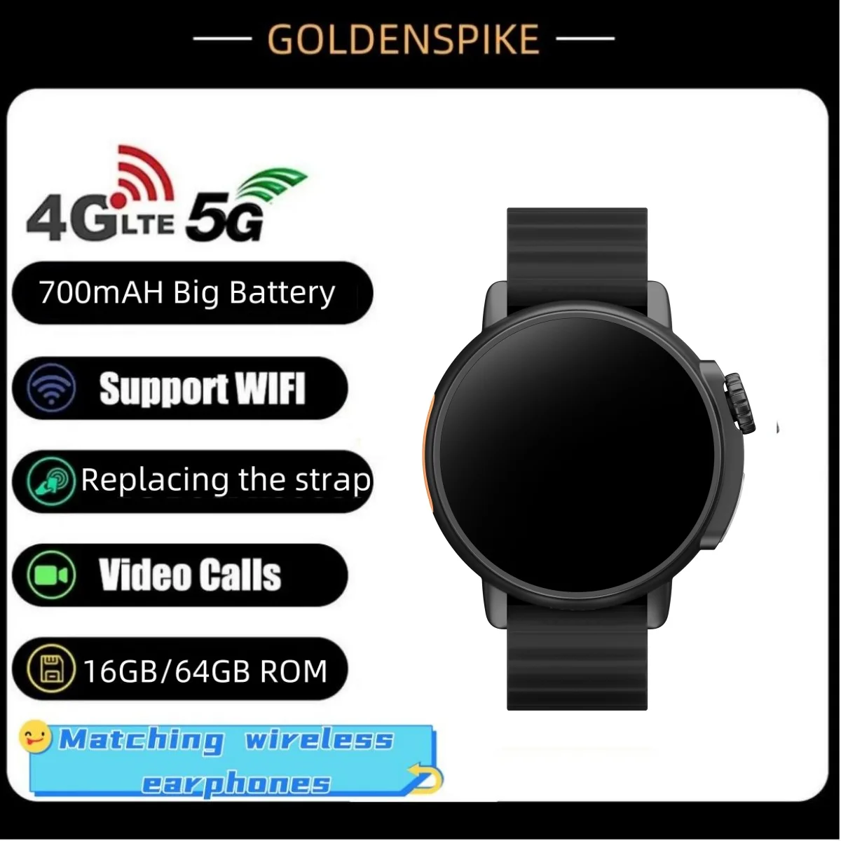NEW-Round-Ladies-Smart-Watch-4G-Network-SIM-Card-1-52-LCD-200W-Camera ...