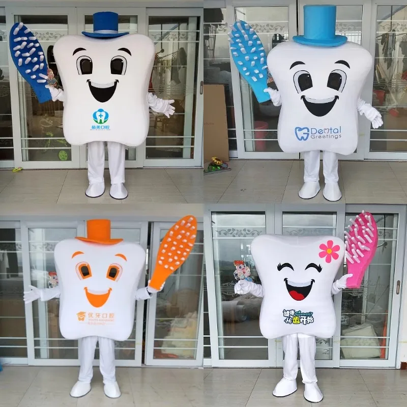 Tooth Mascot Costume Dentist Teeth Advertising Props Dental Care ...