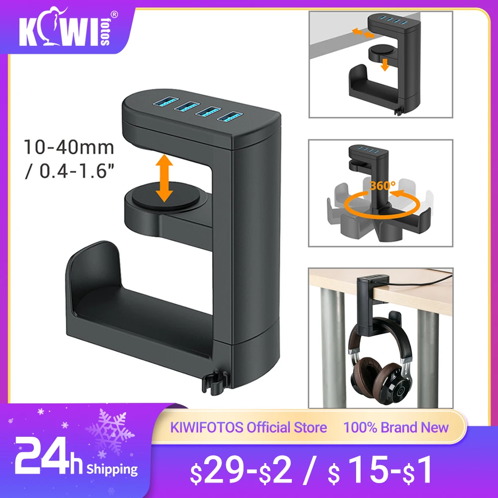 Stand Headphones Gaming Hub Usb | Gaming Headset Holder Desk ...