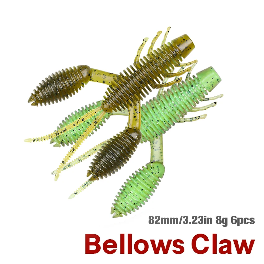 TSURINOYA-Soft-Worm-Fishing-Lure-Bellows-claw-Shrimp-Soft-Bait-PREDATOR ...